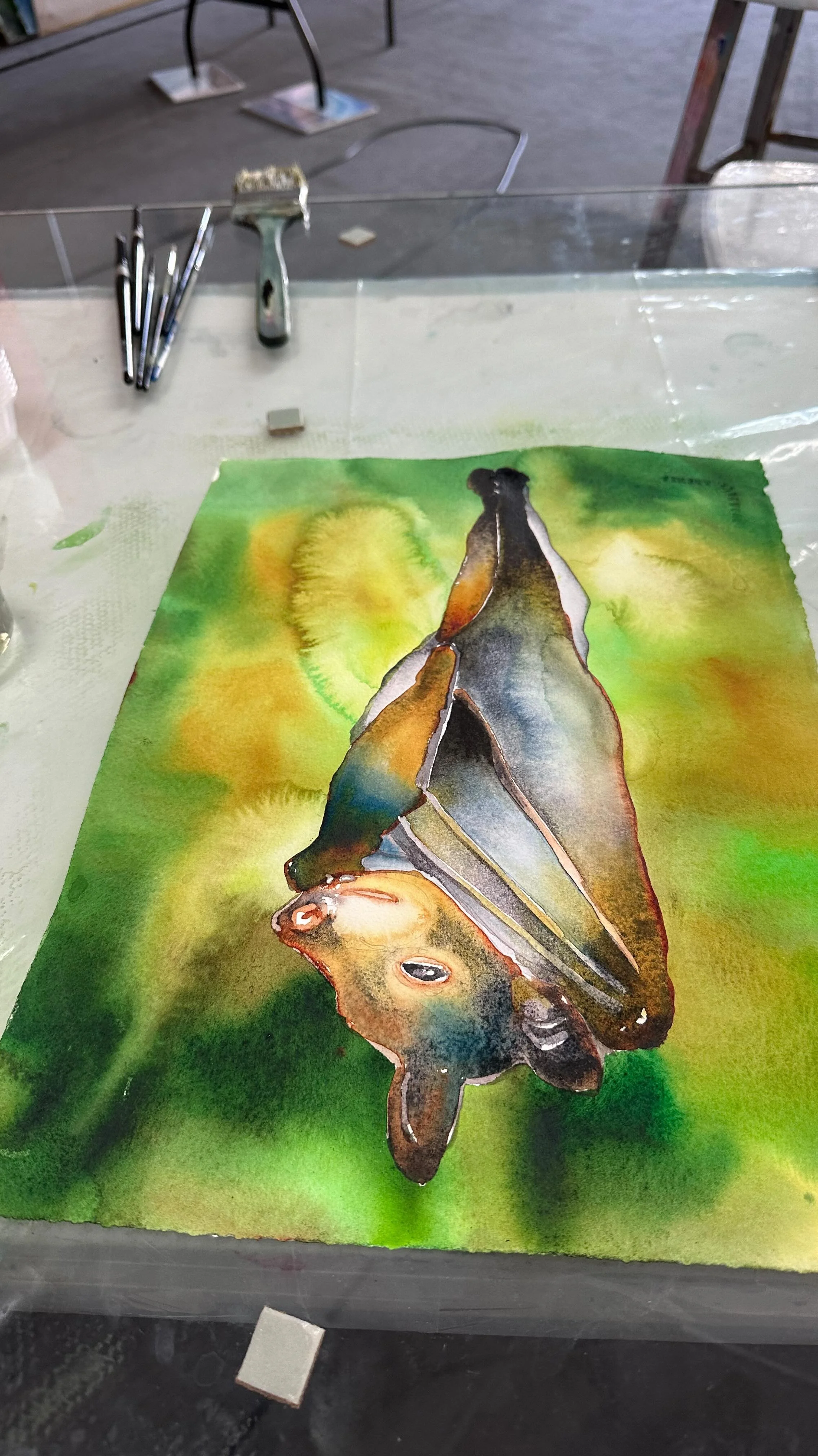 Caribbean Blue | Original Watercolor By Carol Carter | 30 x 40 inches ...