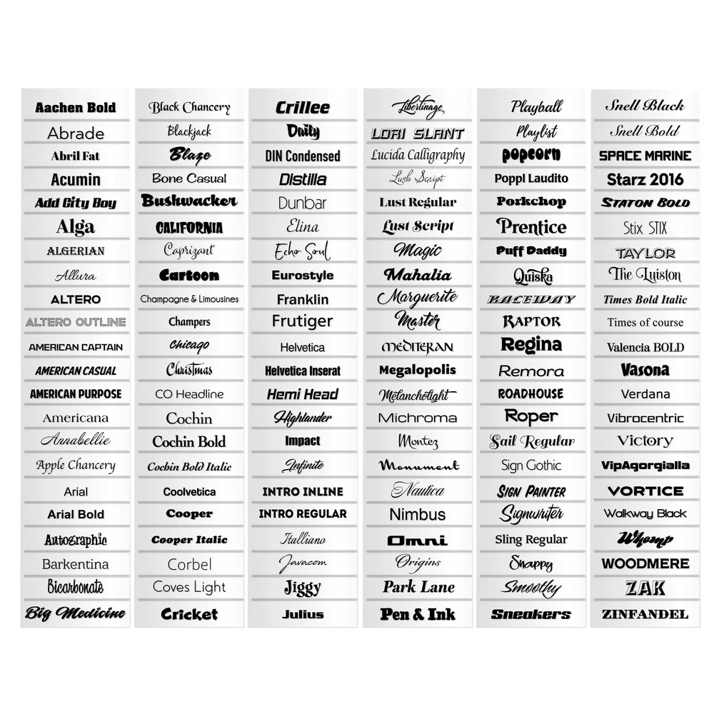 Boat Name Lettering Styles