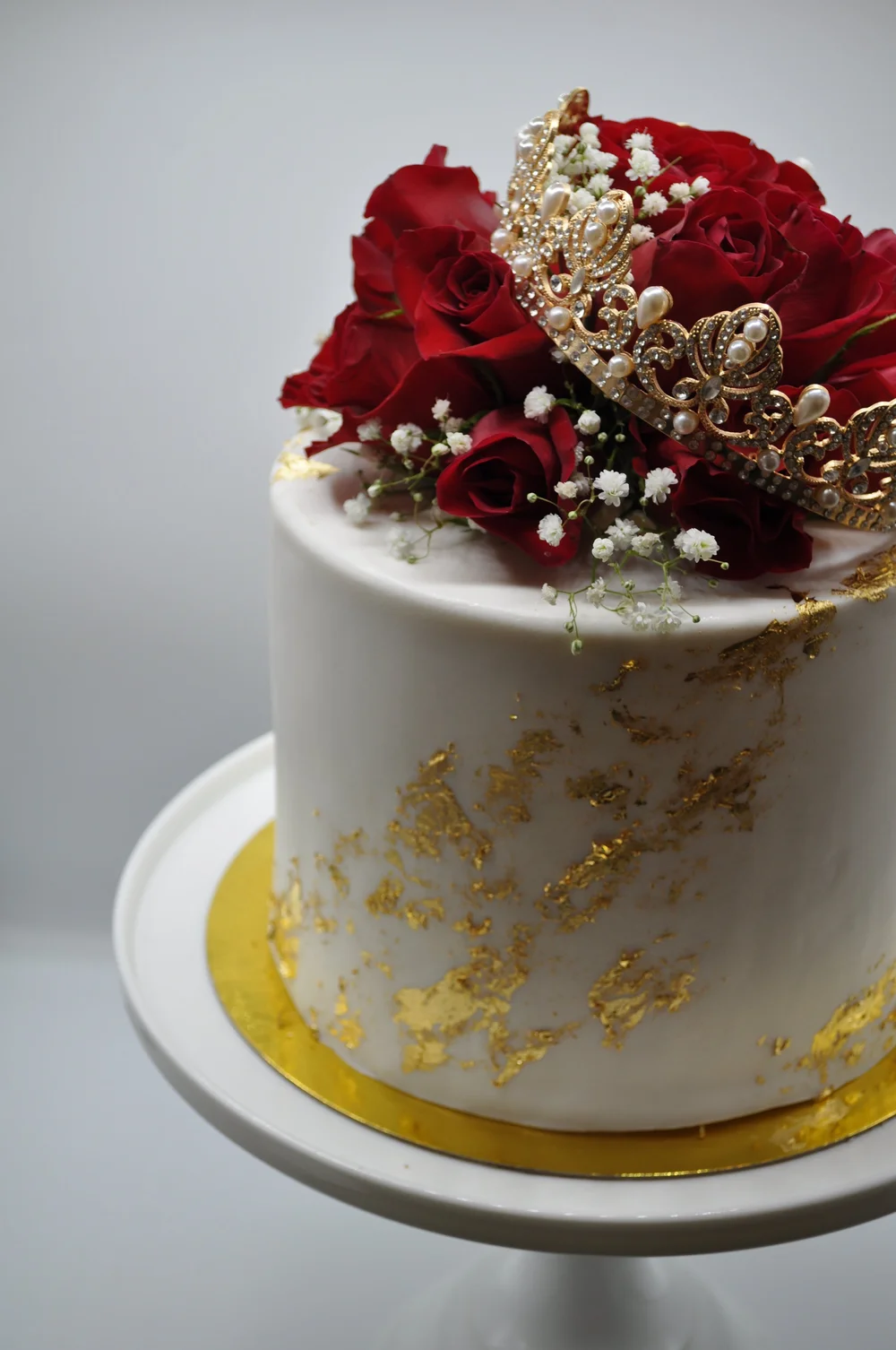 Red And Gold Wedding Cakes