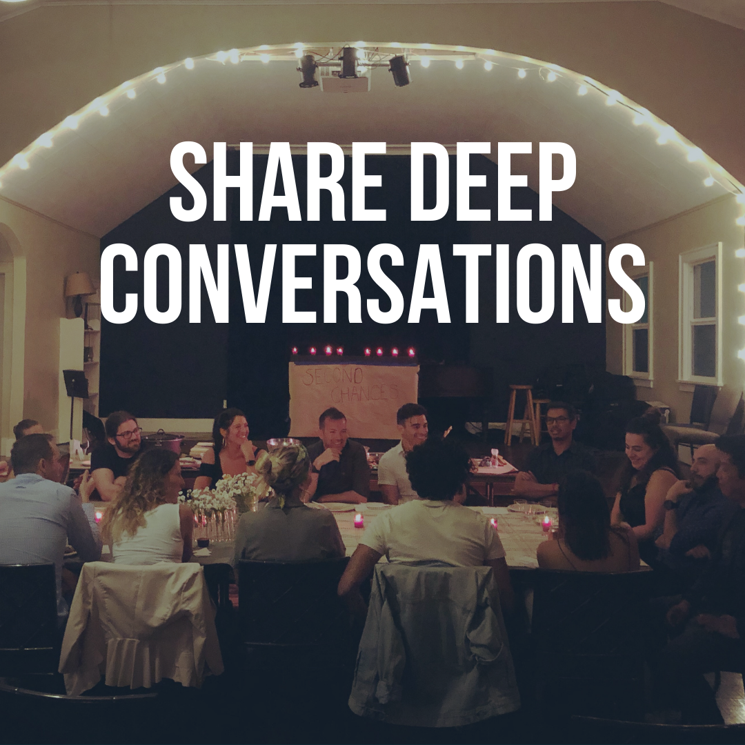 Deep conversations and community, for anyone who likes connection