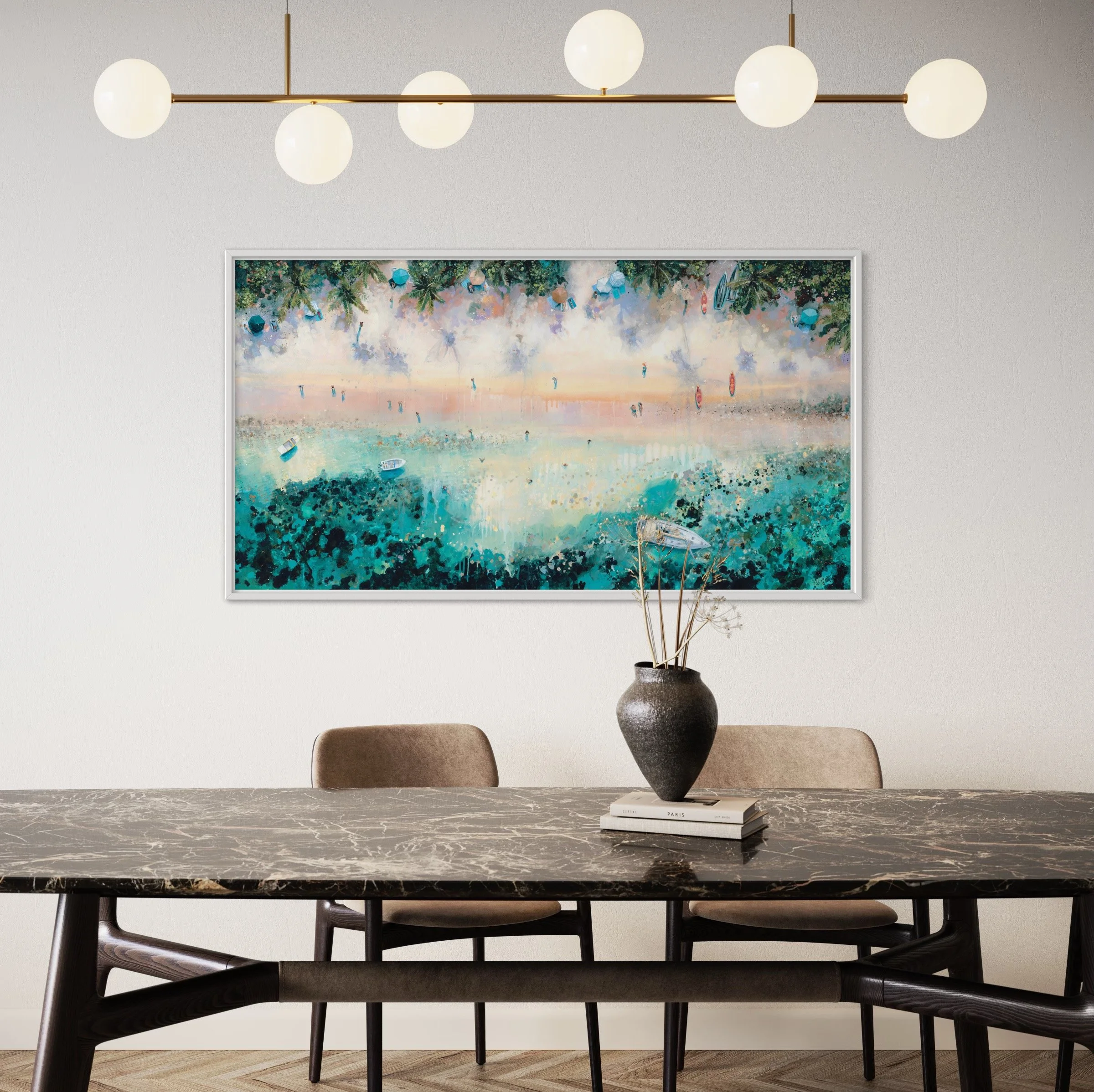 Palm Beach – Tropical Coastal Art Print by Lucy Young — LUCY YOUNG ...