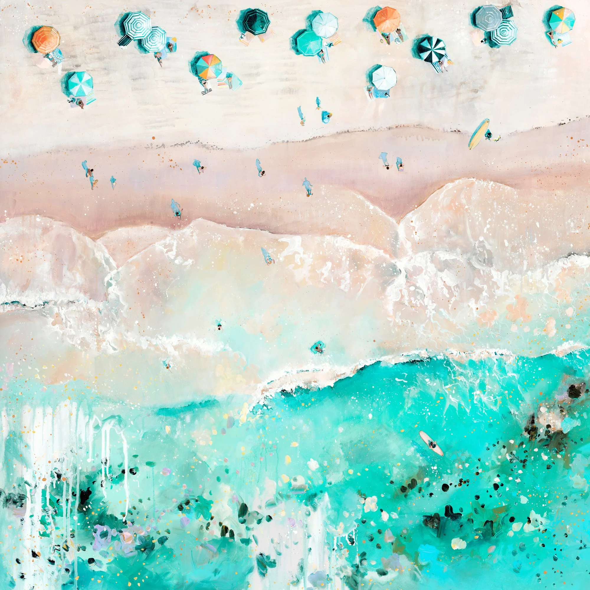 Seaside Prints by aerial seascape artist LUCY YOUNG. — LUCY YOUNG ...