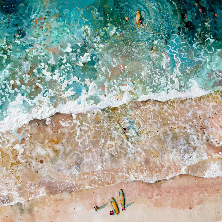 Original Seascape Paintings | Salcombe & Cornwall Coastal Art | Lucy ...