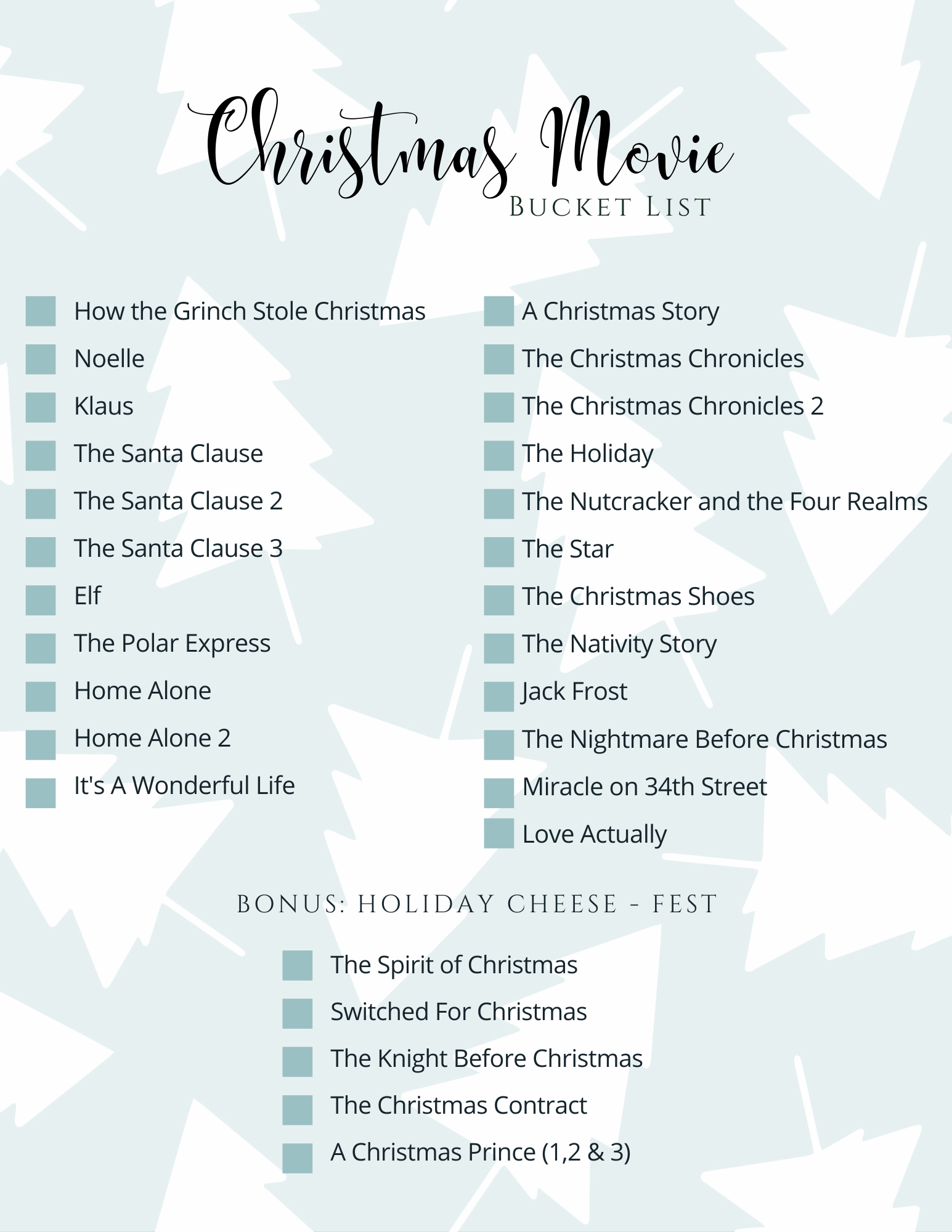 A Very Merry Movie Night — Always, Bekah