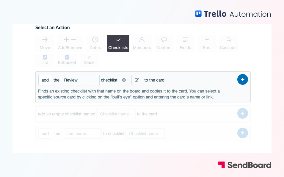 Add a checklist to a card