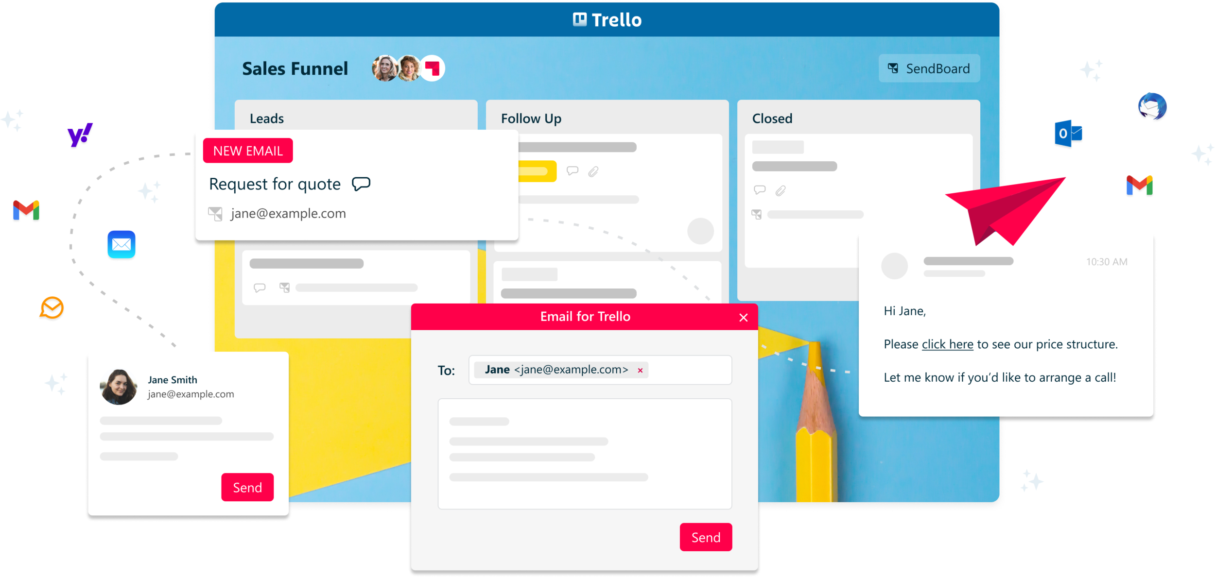 Sales & CRM in Trello | Email for Trello Power-Up