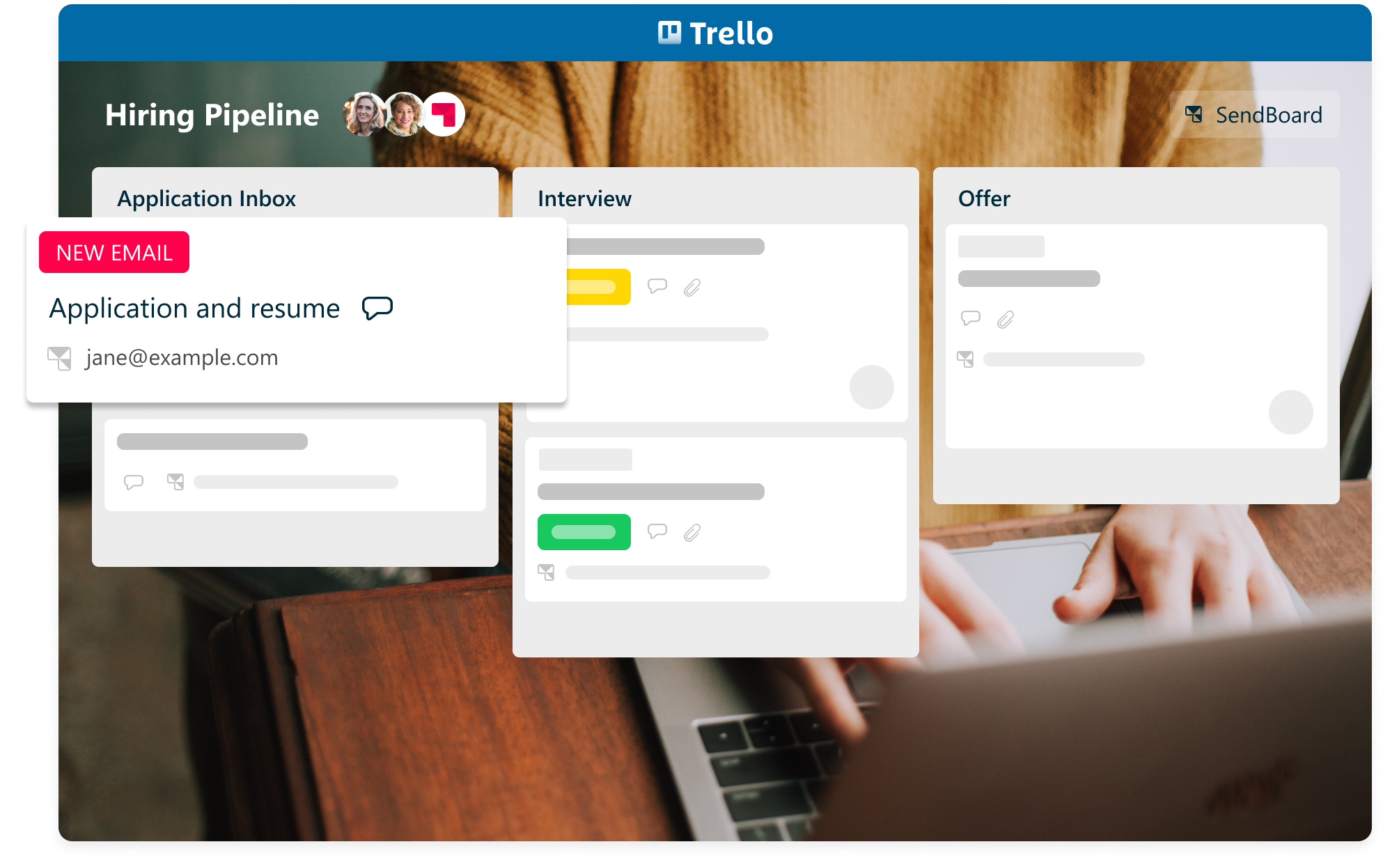 HR & Recruitment in Trello | Email for Trello Power-Up