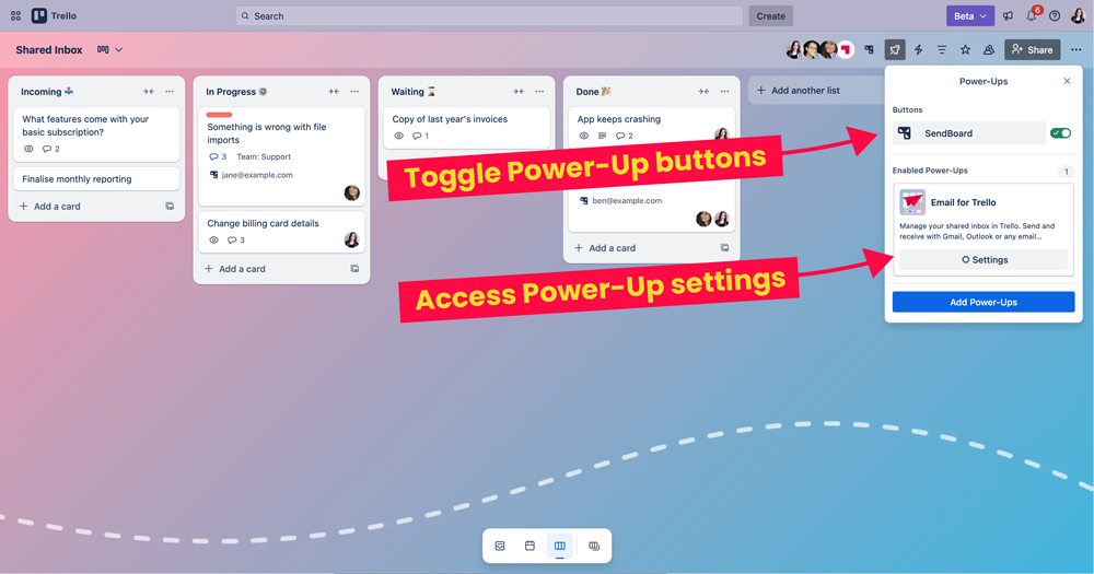 Where to find Power-Up buttons in the new Trello layout