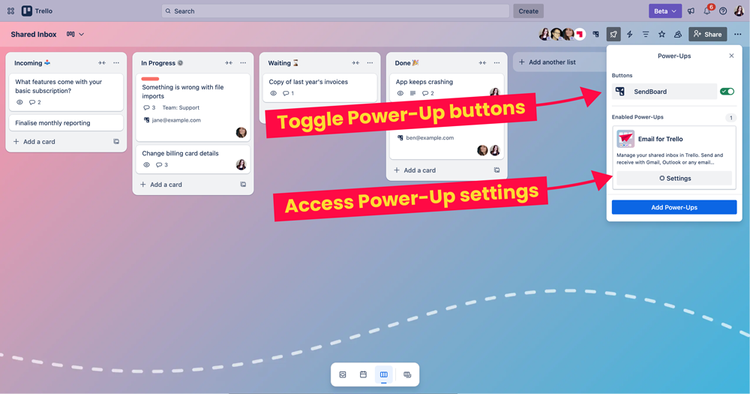 Where to find Power-Up buttons in the new Trello layout