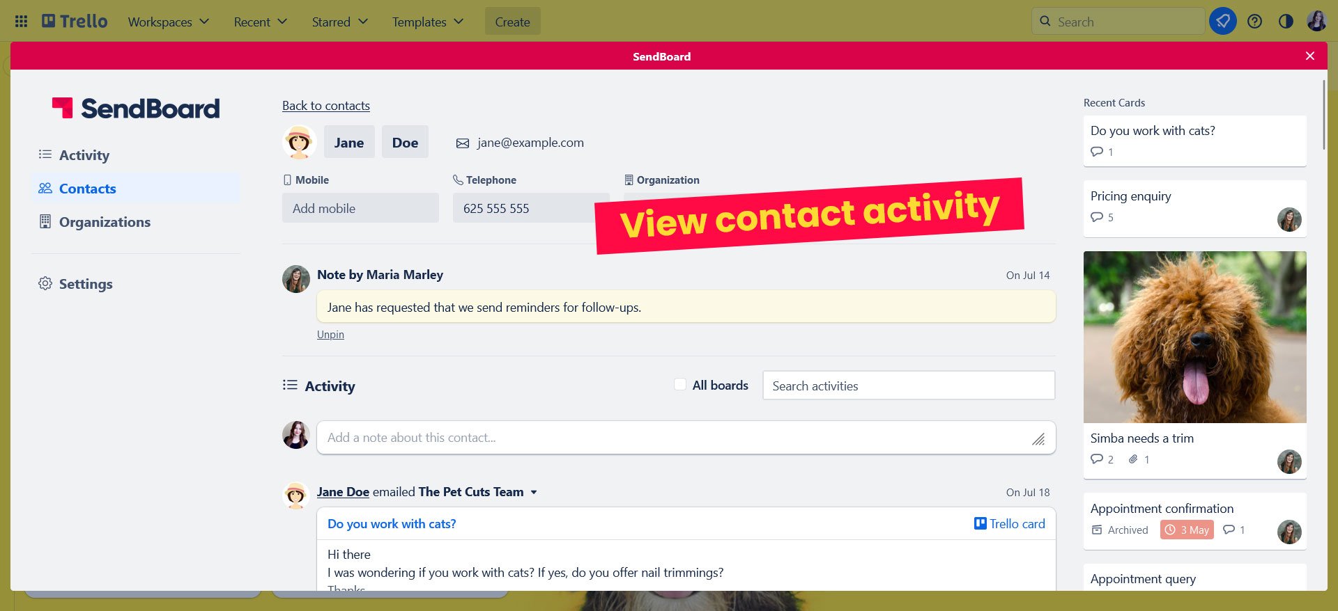 Streamline your email workflow with the new activity feed