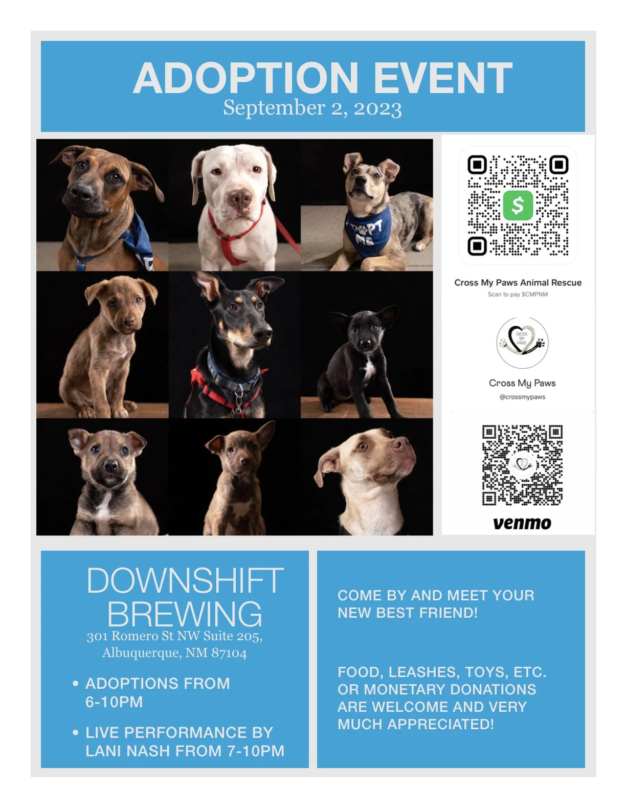 Meet and Greets Pet Adoption Events — Cross My Paws