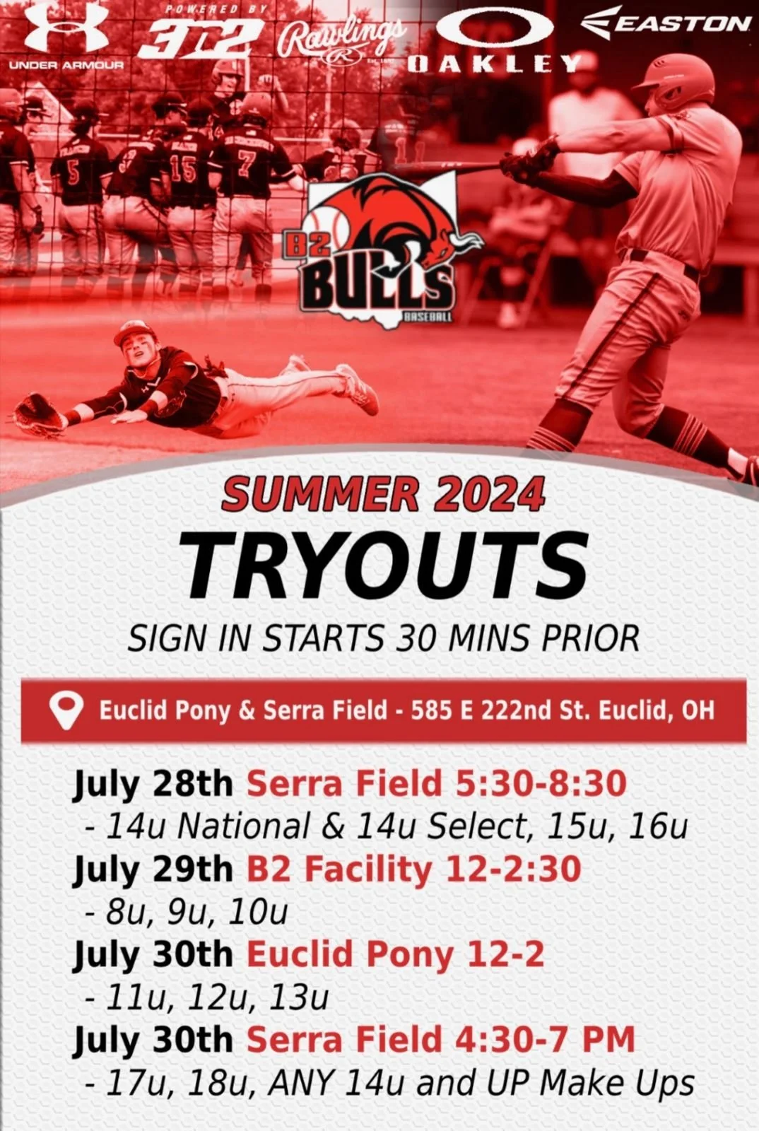 Try Outs — B2 Baseball