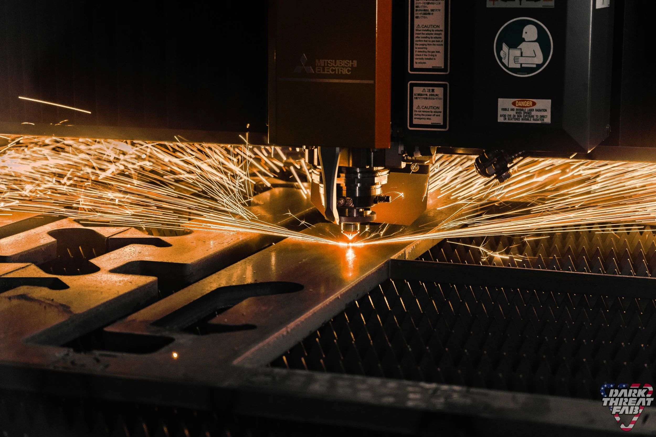 Fiber Laser Processing — Dark Threat Fabrication