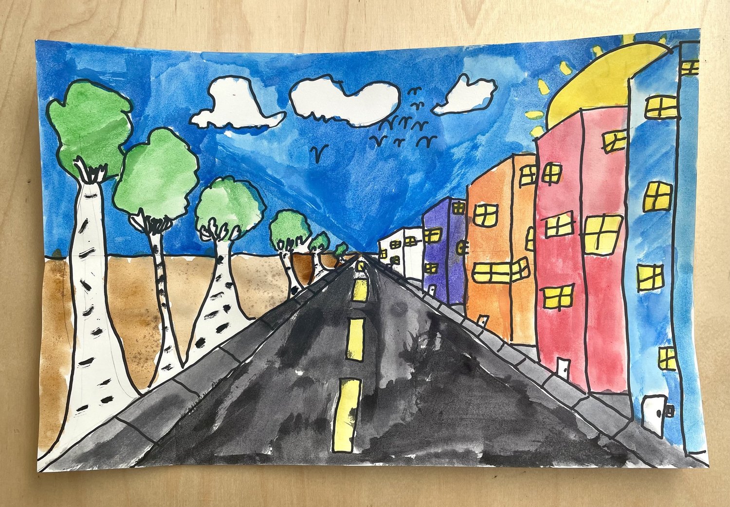 Landscape Lesson in One Point Perspective — Courtney Marie Taylor