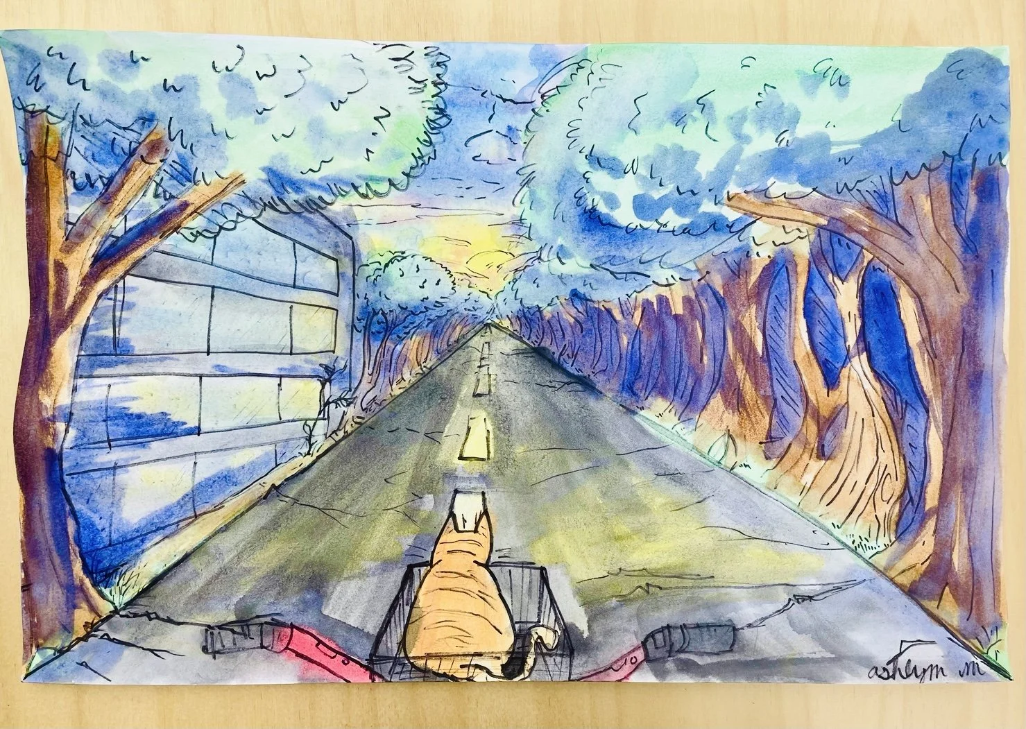 Landscape Lesson in One Point Perspective — Courtney Marie Taylor