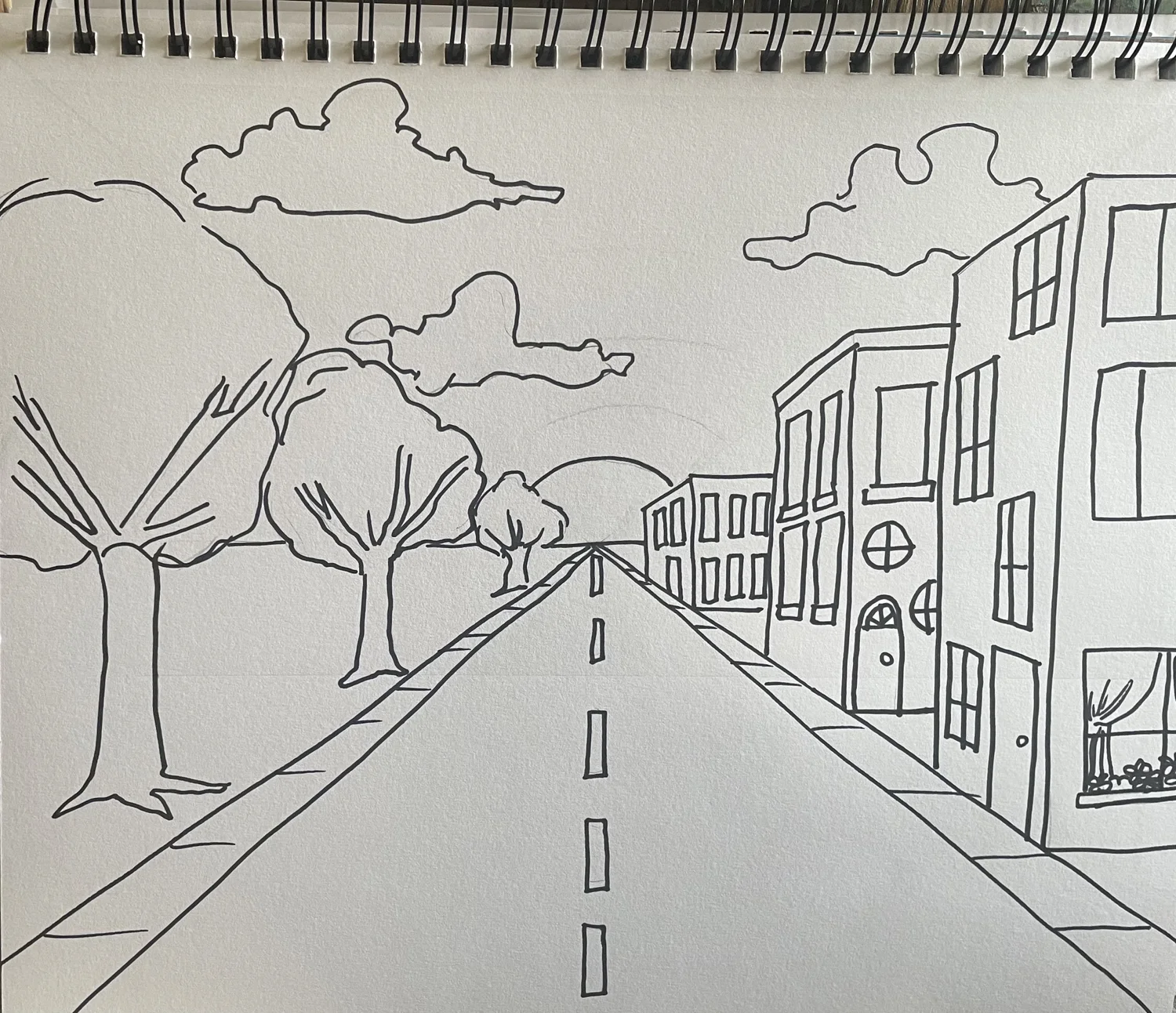 Landscape Lesson in One Point Perspective — Courtney Marie Taylor