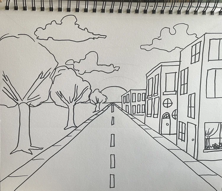 Landscape Lesson in One Point Perspective — Courtney Marie Taylor