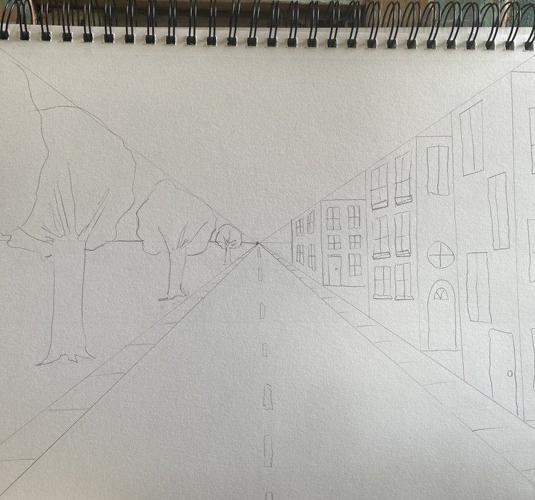 Landscape Lesson in One Point Perspective — Courtney Marie Taylor
