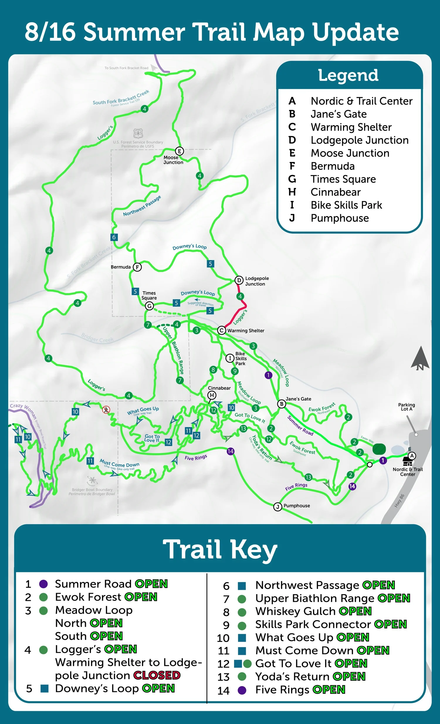 Our Trails - Summer — Crosscut Mountain Sports Center