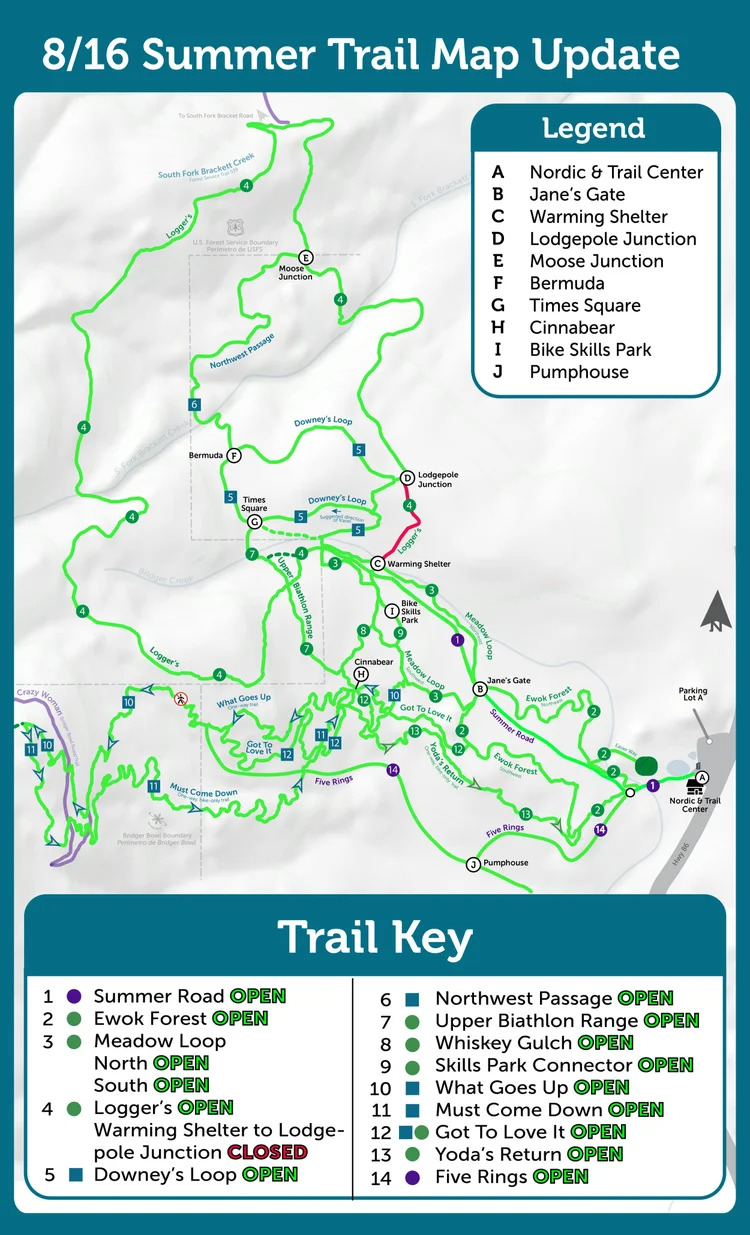 Our Trails - Summer — Crosscut Mountain Sports Center