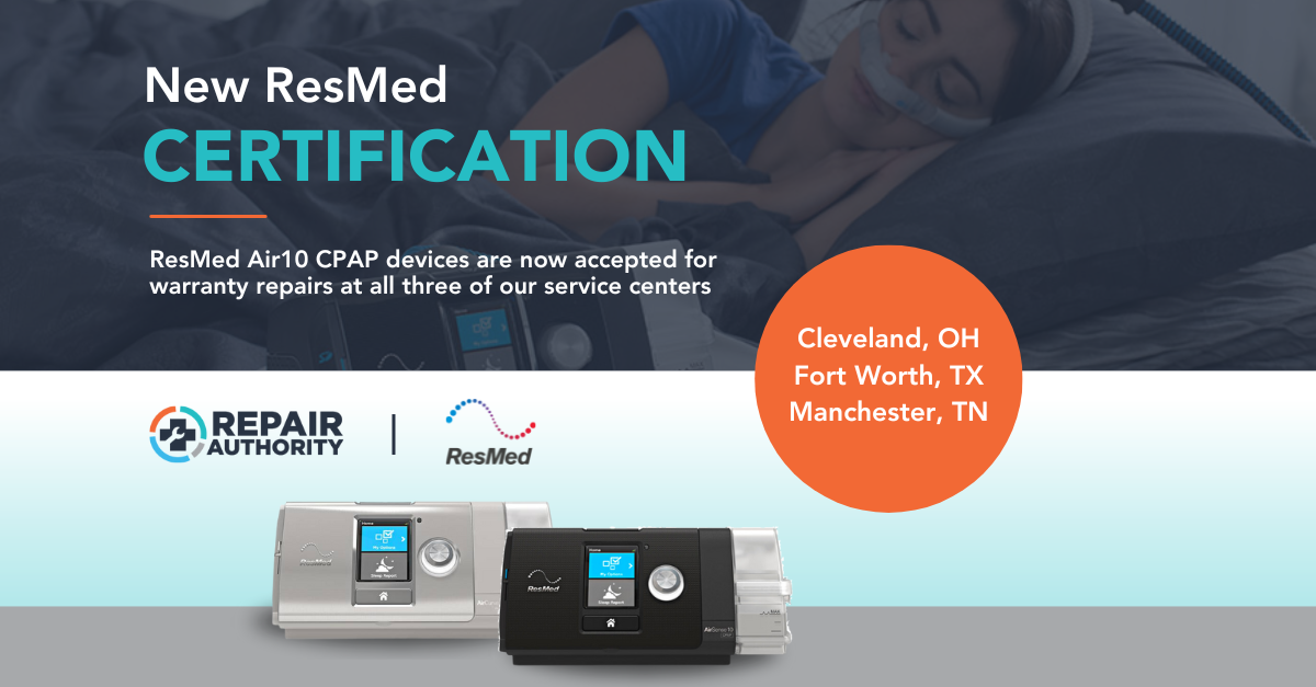 ResMed Certifies Repair Authority's Texas and Tennessee Locations for ...
