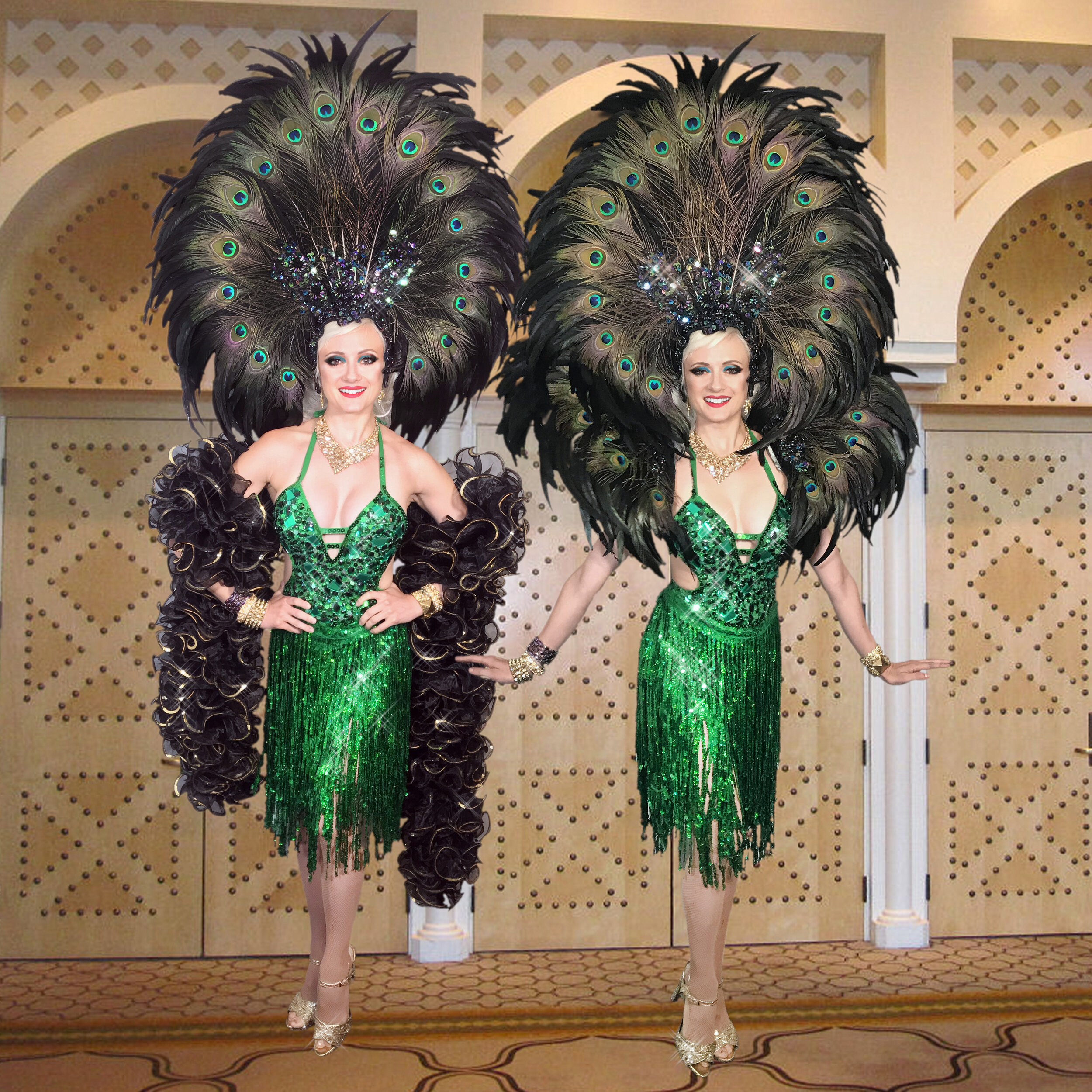 Book Glamorous Showgirls: Exquisitely Costumed Greeters, & Dancers, for ...