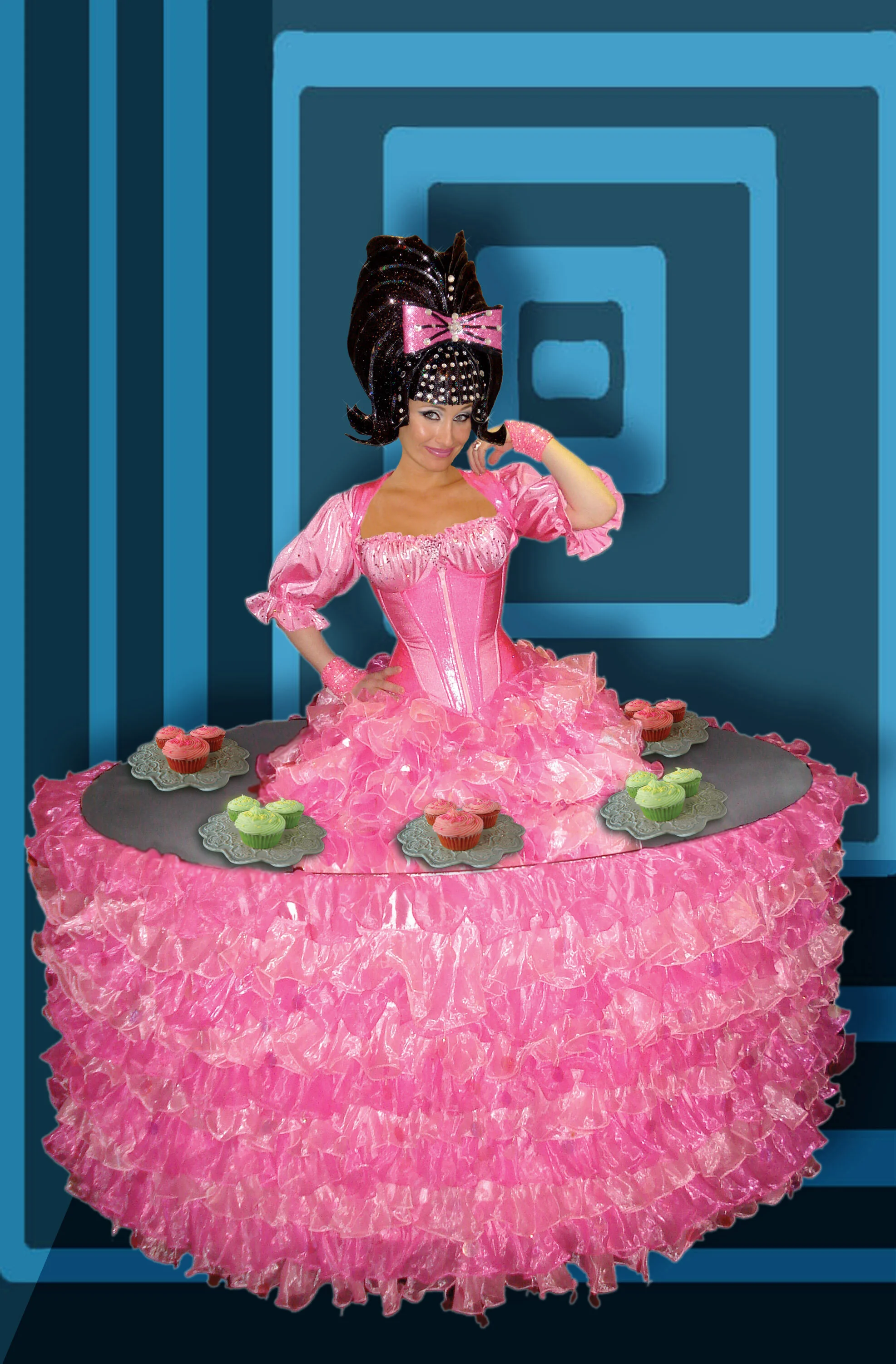 Glamorous Strolling Tables serve hors d'oeuvres, champagne, and ...