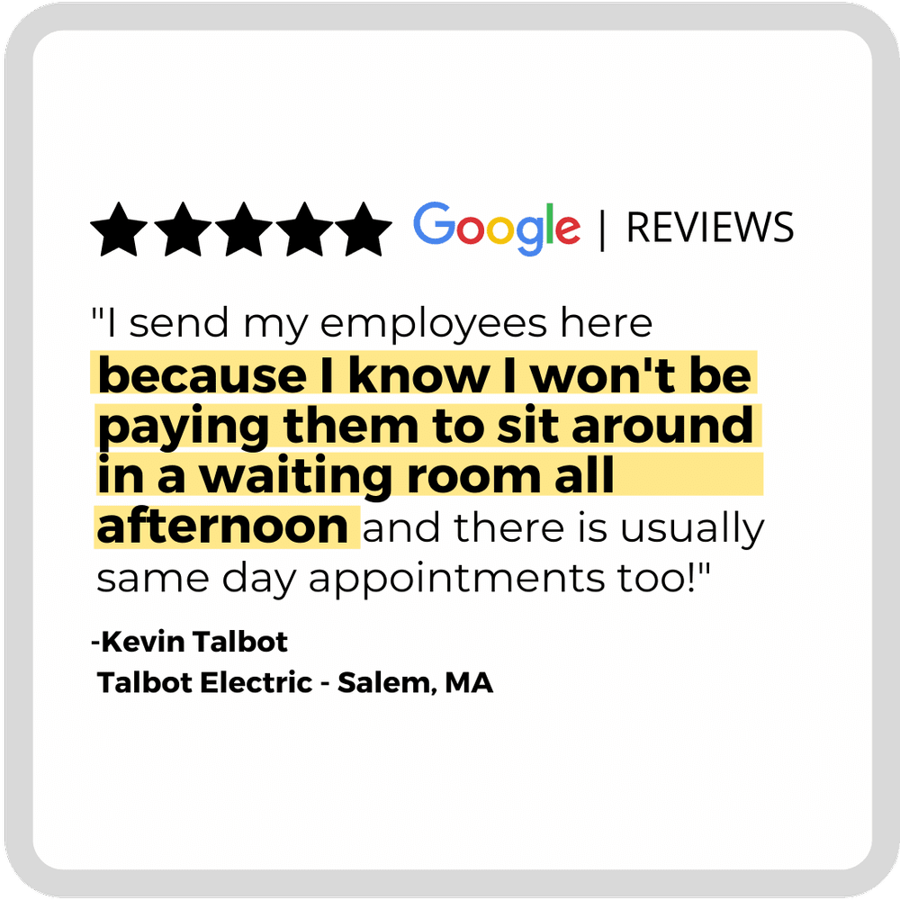 DOT Physicals - Salem, MA ($89 DOT Medical Cards)