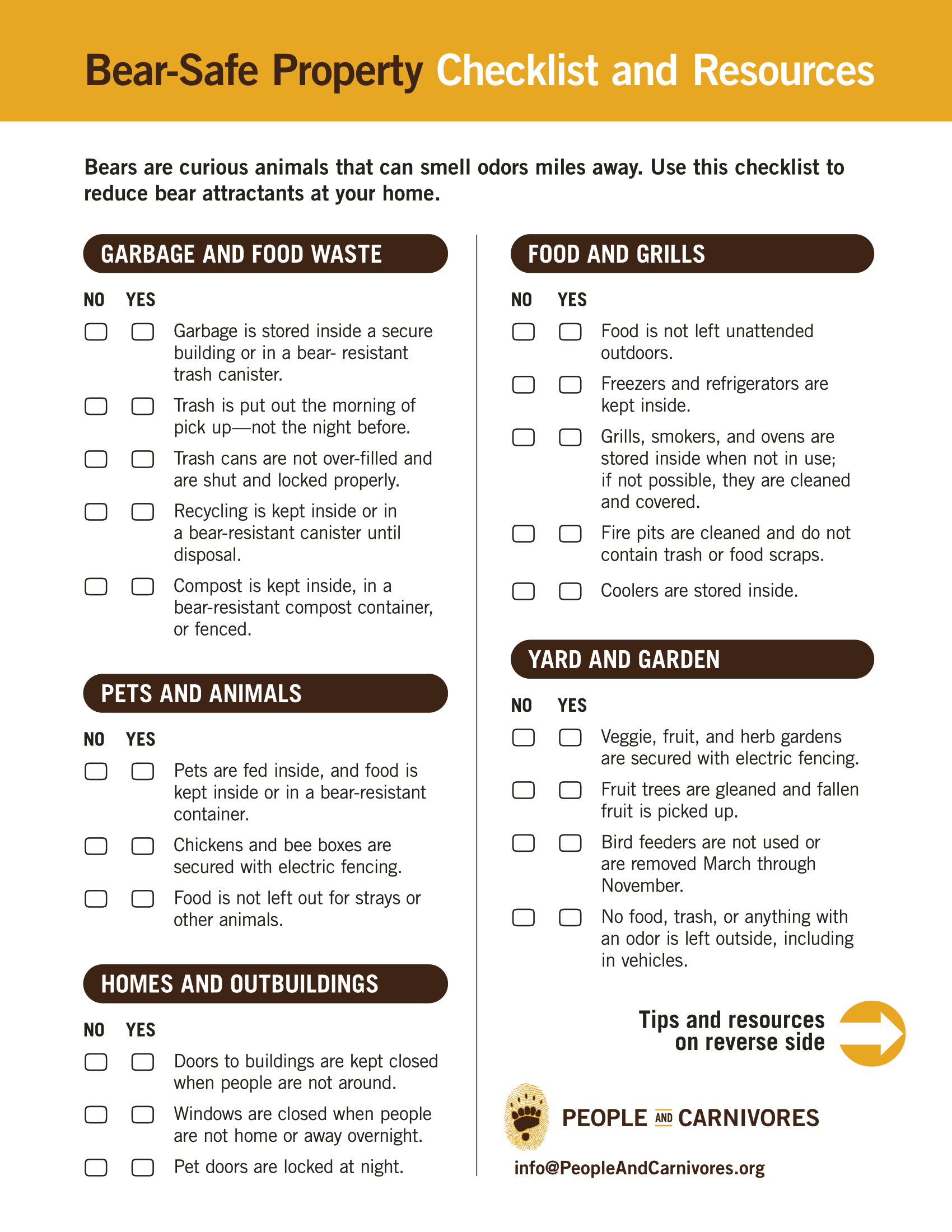 People and Carnivores