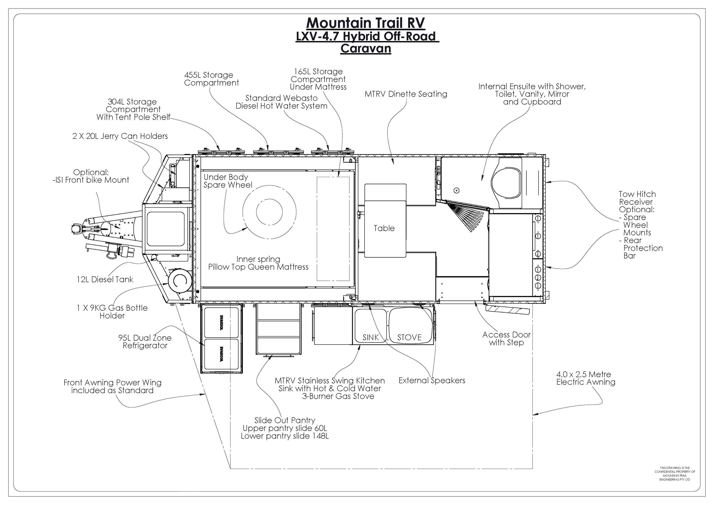 LXV 4.7 (15'4ft) Hybrid Off-Road Caravan — Mountain Trail RV - Off-Road ...