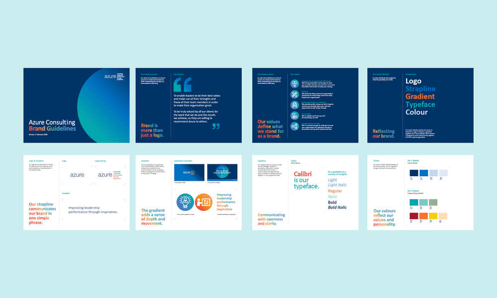 Azure Consulting brand identity refresh | Cultivate | Graphic Design ...