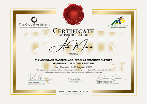 Course for Papua New Guinea Administrative Professionals