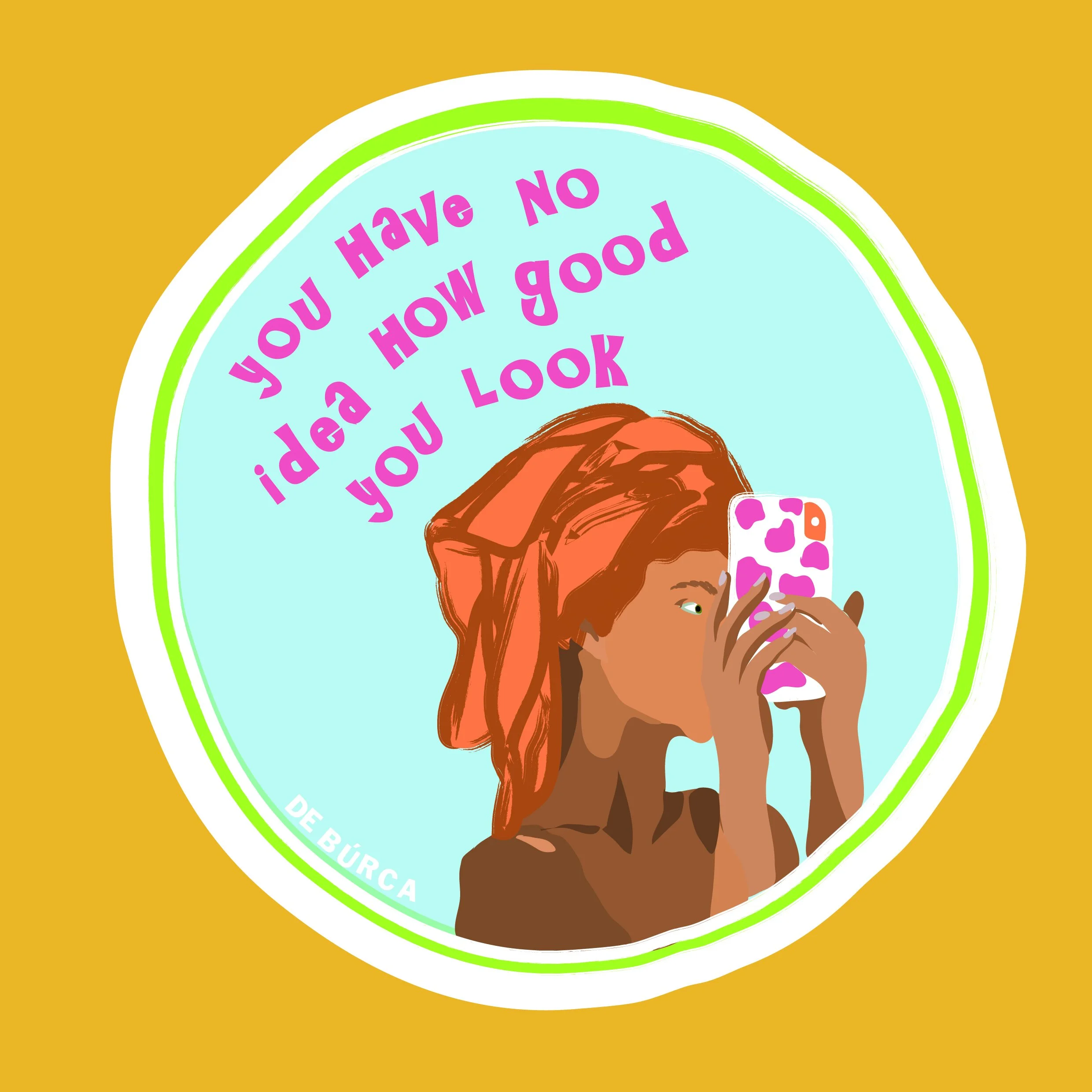 GRÁ MÓR CLEAR VINYL STICKER — DeBúrca