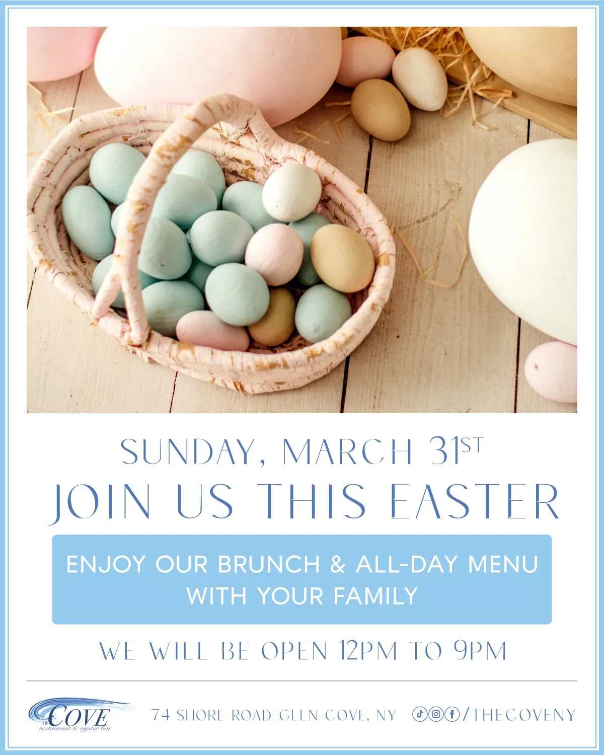 Easter — The Cove Restaurant and Oyster Bar