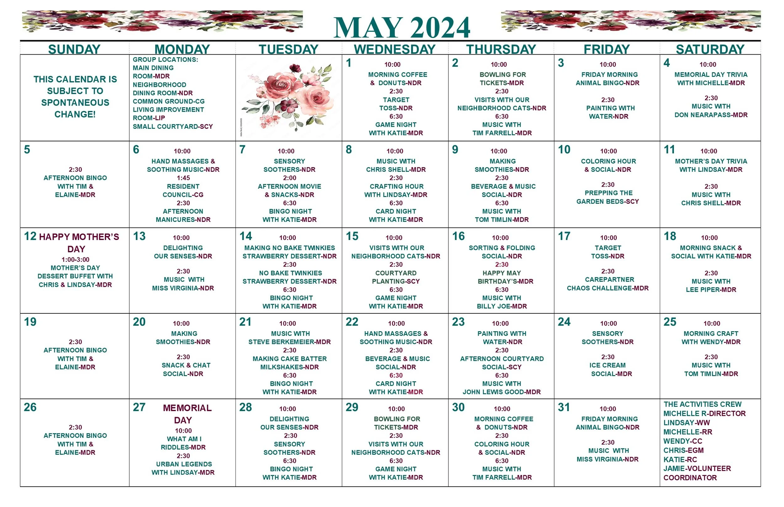 Menu 1 — Jackson County Medical Care Facility