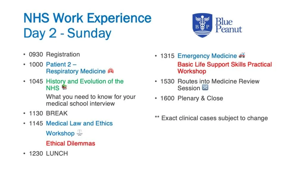 Virtual & In Person NHS Medicine Work Experience | Blue Peanut