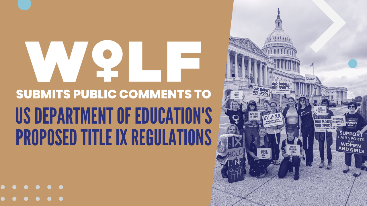 WoLF Submits Public Comments to US Department of Education’s Proposed ...