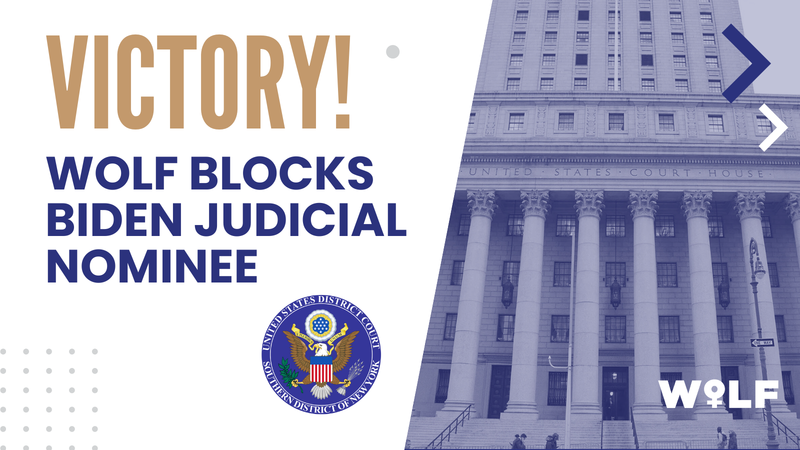 Victory! WoLF Blocks Biden Judicial Nominee Judge Netburn — Women's ...