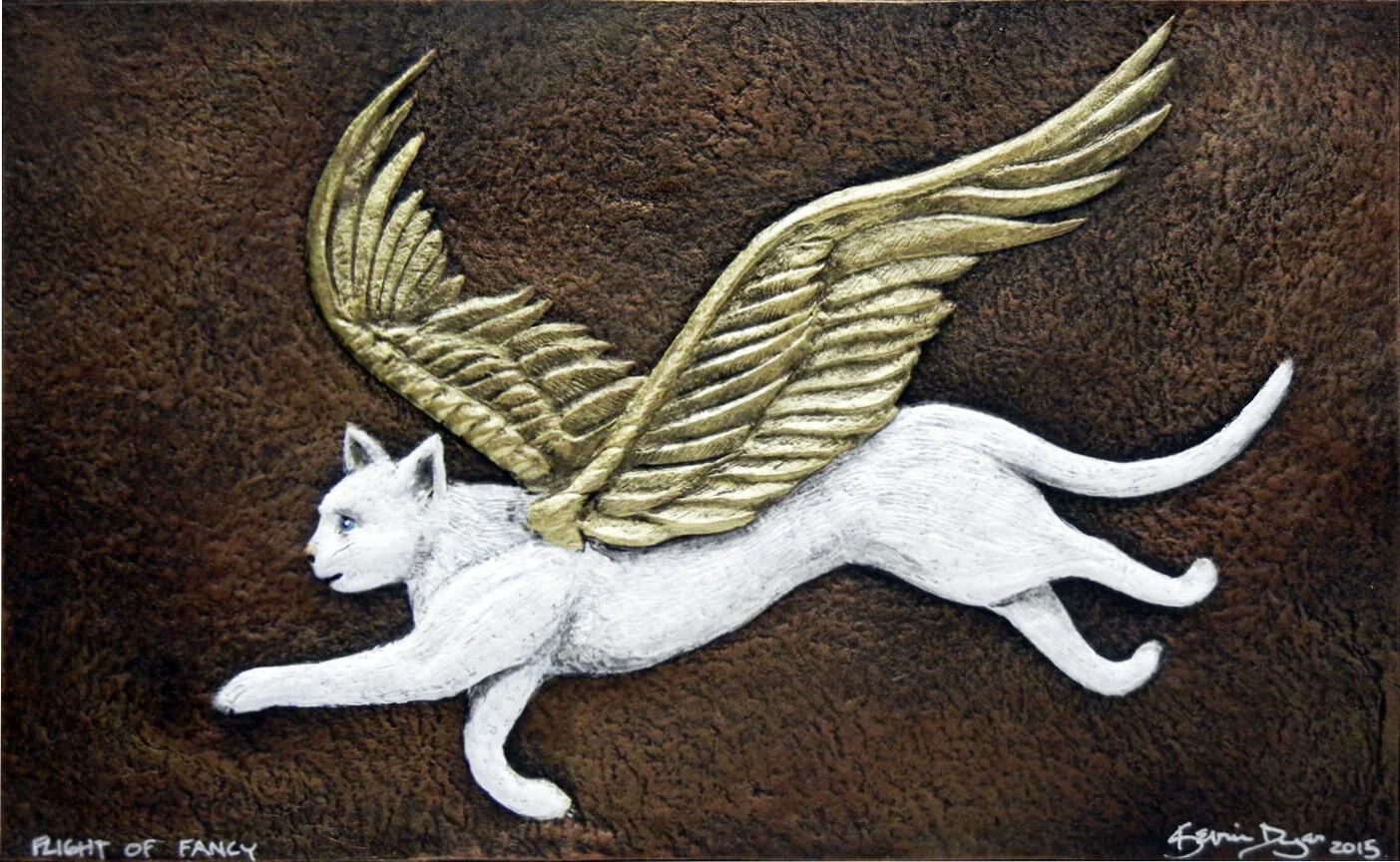 Winged Cats Art
