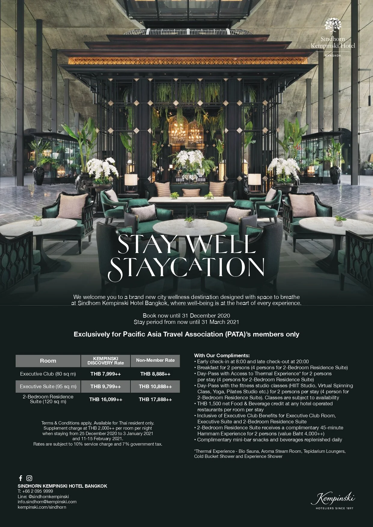 Sindhorn Kempinski Hotel : Stay Well Staycation — Pacific Asia Travel ...
