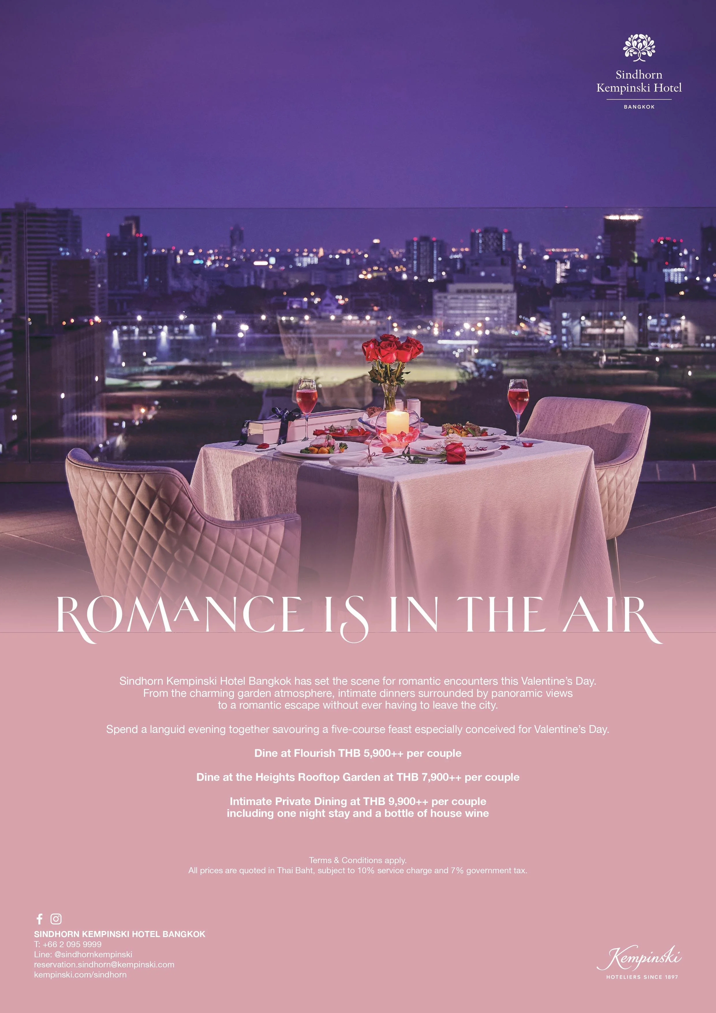 Sindhorn Kempinski Hotel Bangkok propose their special promotion and ...