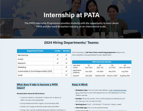 PATA Youth — Pacific Asia Travel Association