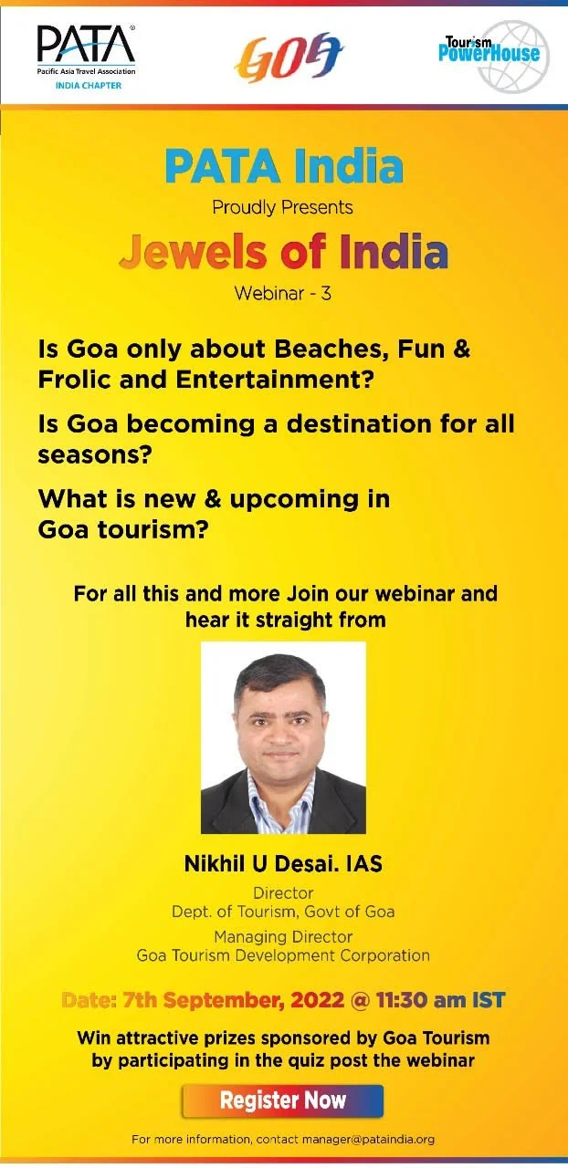 PATA India Chapter: Invitation for Pata India’s Jewel of India Webinar ...