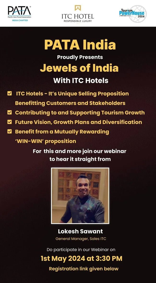 PATA India Chapter: INVITATION : PATA India's Jewels of India with ITC ...