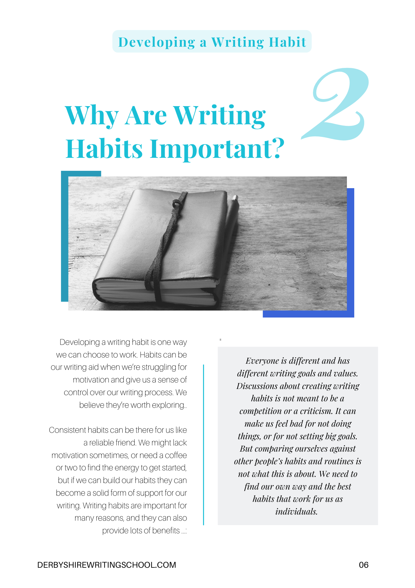 Creating Characters Workbook — Derbyshire Writing School