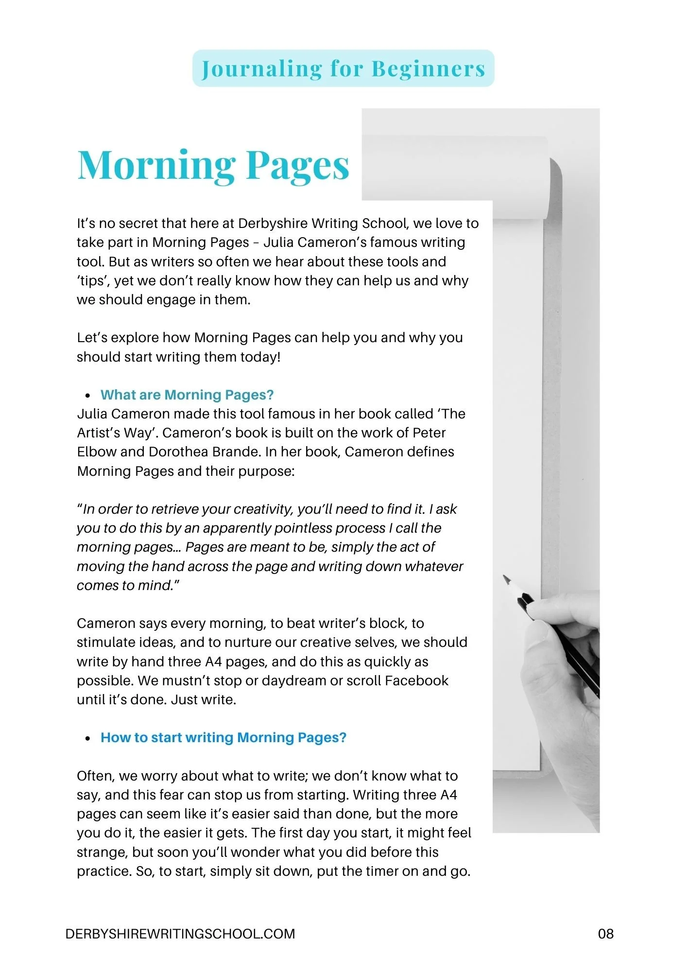 Creating Characters Workbook — Derbyshire Writing School