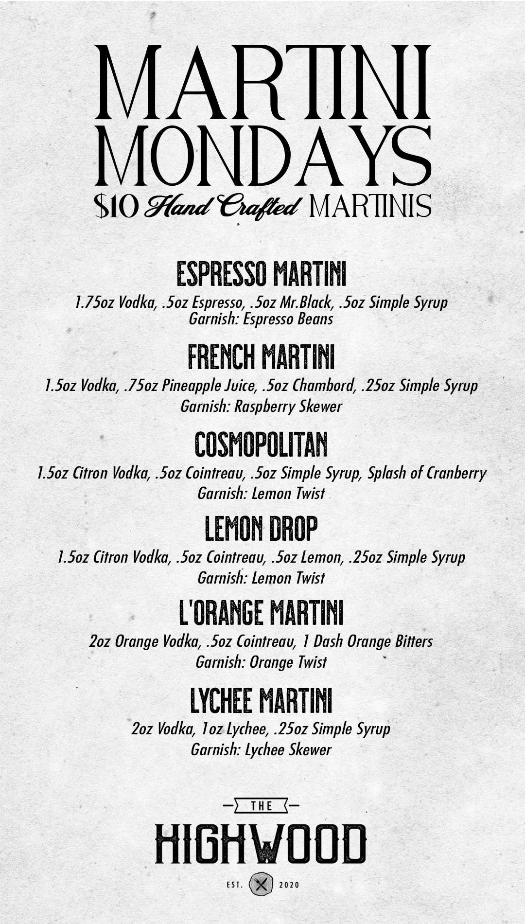 Martini Monday — The Highwood