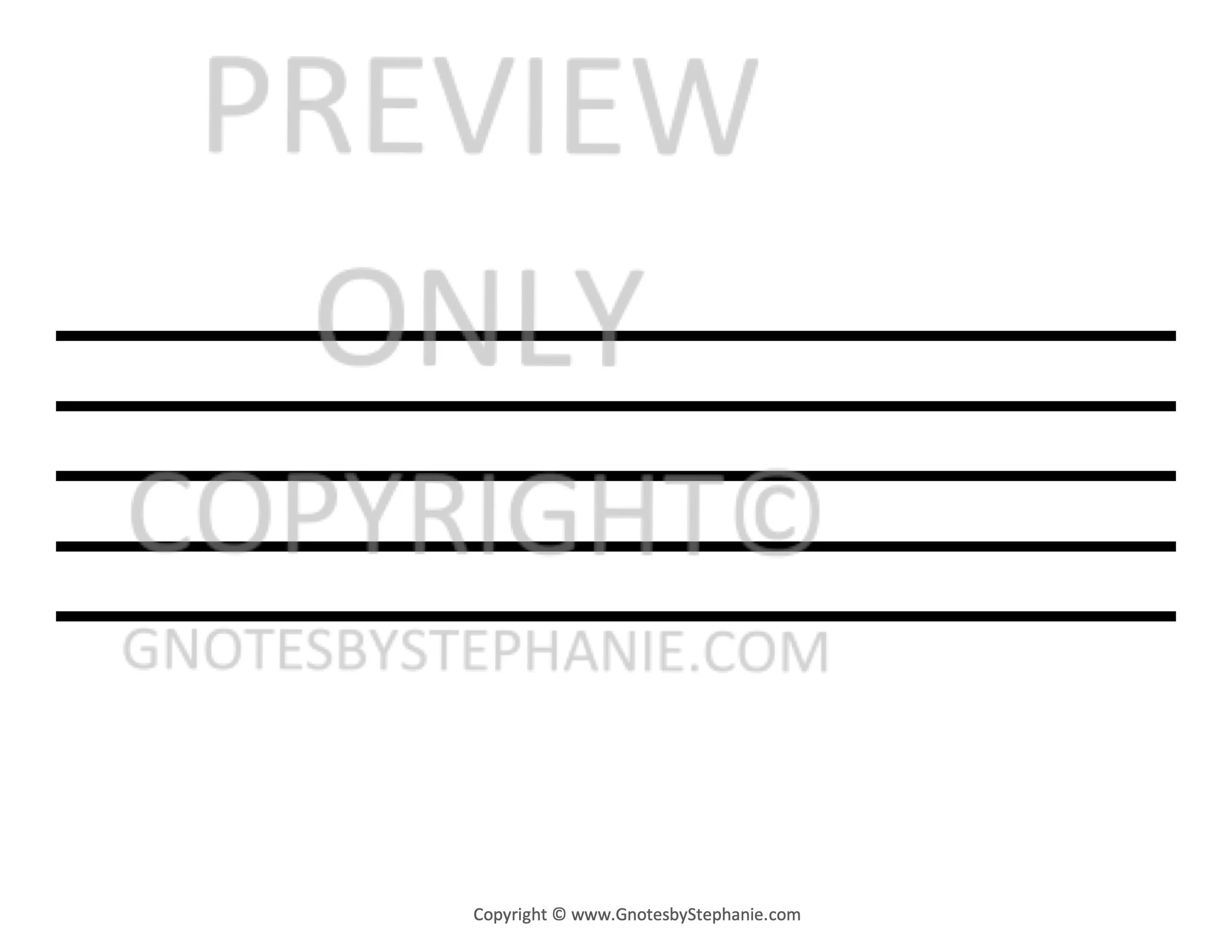 20 Giant Printable Music Staves (all 7 clefs) in B+W and color — Gnotes ...