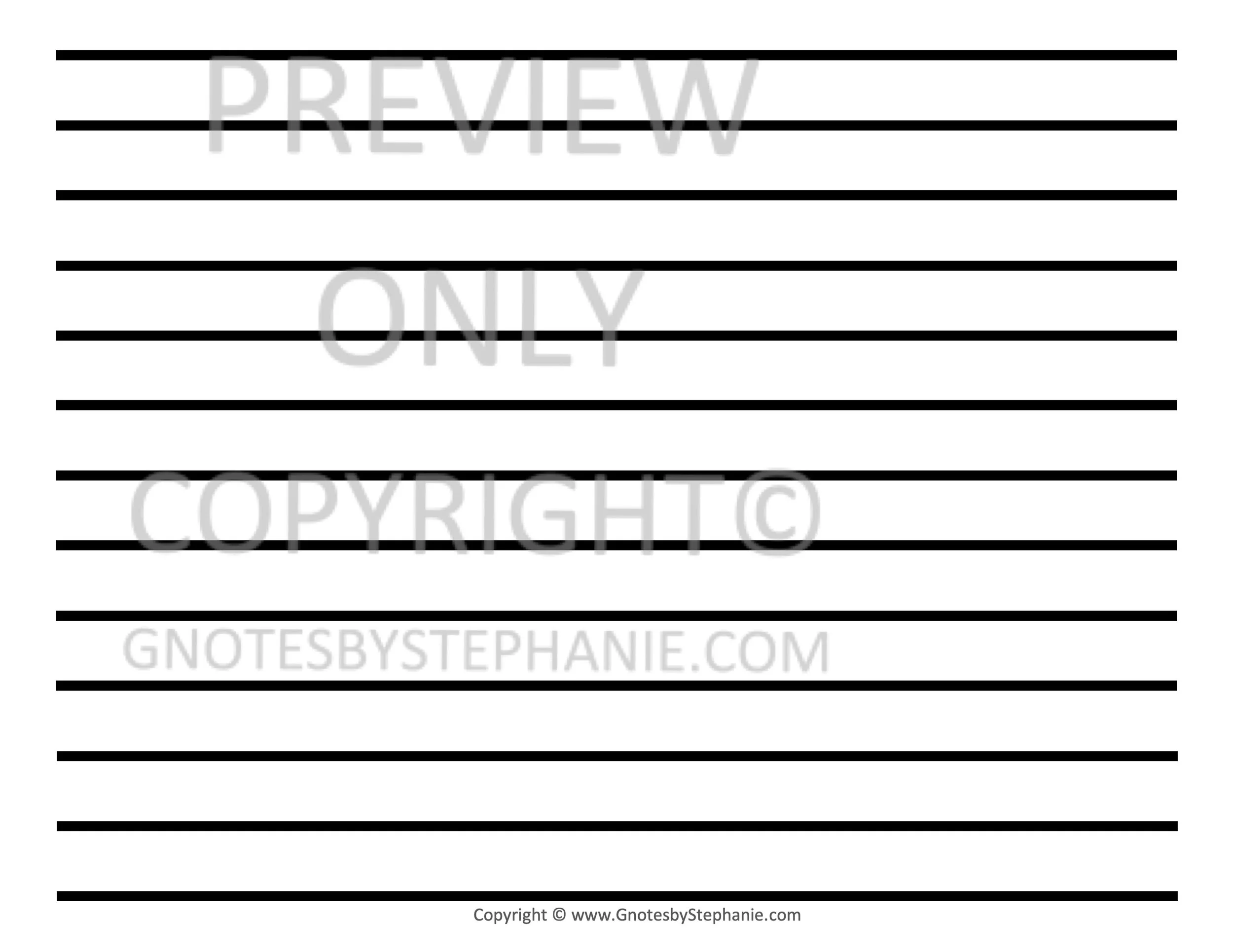 20 Giant Printable Music Staves (all 7 clefs) in B+W and color — Gnotes ...