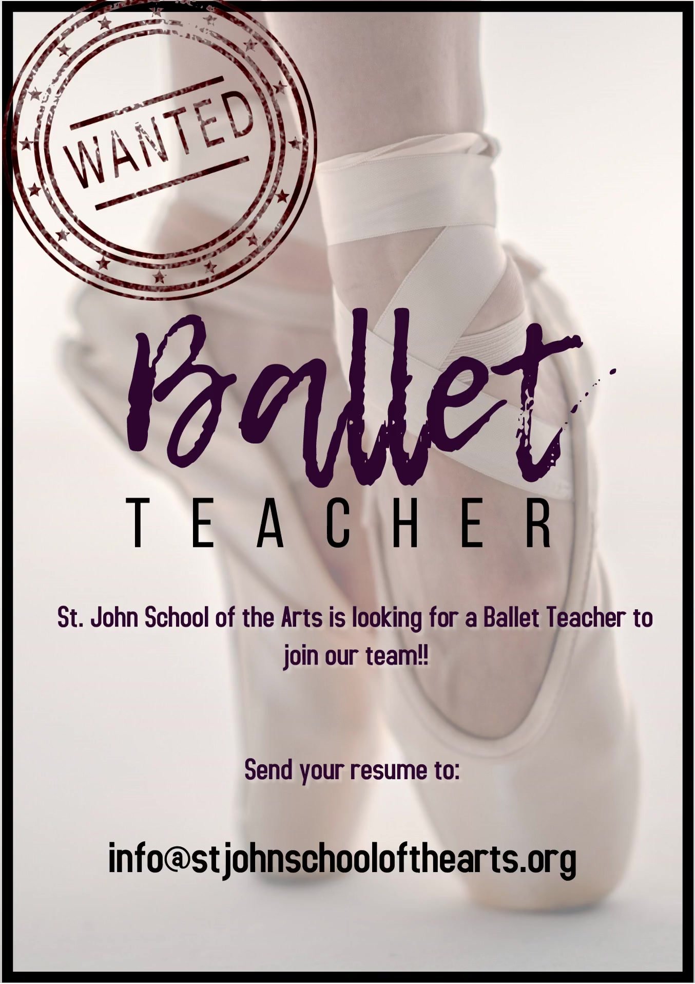 Jobs — St John School of the Arts